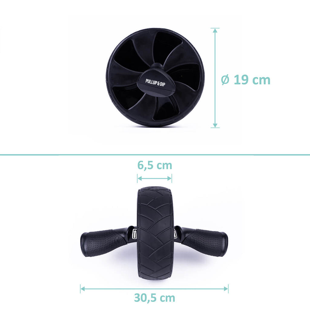 Ab Wheel with ergonomic handles for an effective Upper Body-Workout