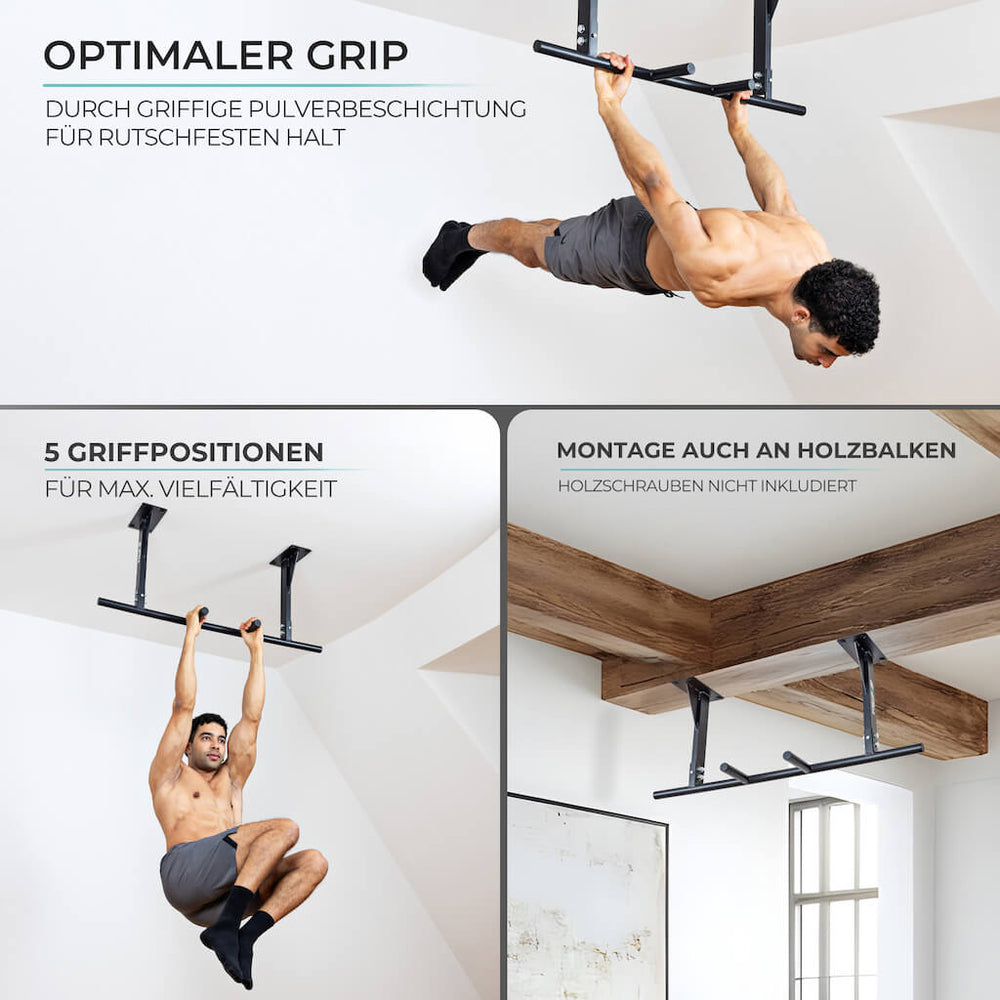 Pull-up bar ceiling incl. pull-up band and screws