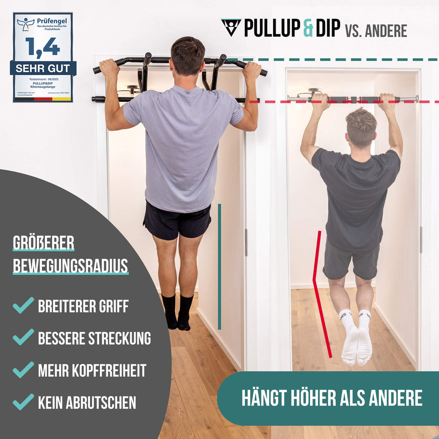 Doorway Pull-Up Bar - For The Door Frame - Includes Pull-Up Band