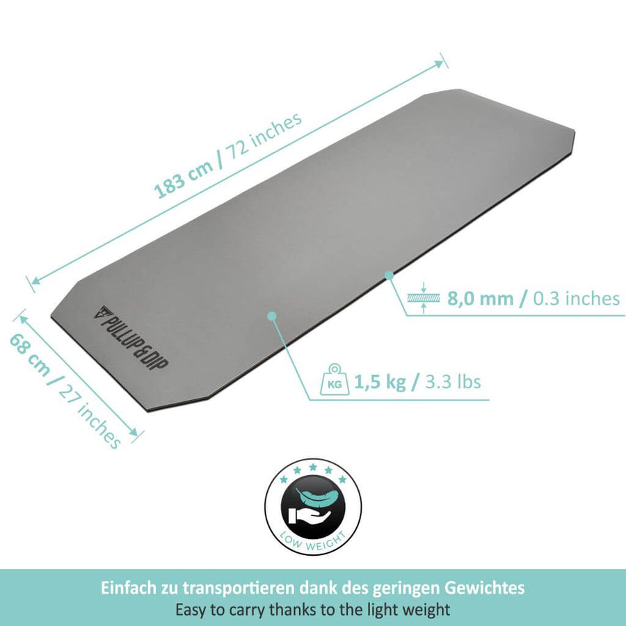 Premium Exercise Mat With Two Layers, Non-polluting