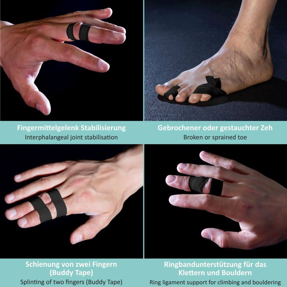 Finger Tape, Climbing Tape Set Of 3 With Extra Strong Adhesive