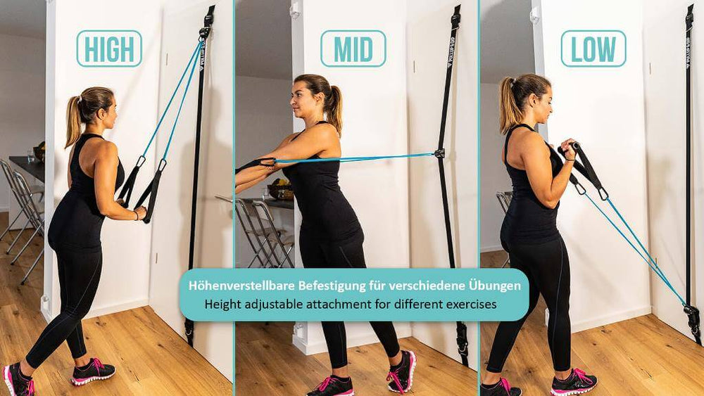 FREESIXD Suspension Trainer With Resistance Bands, Full-Body Training