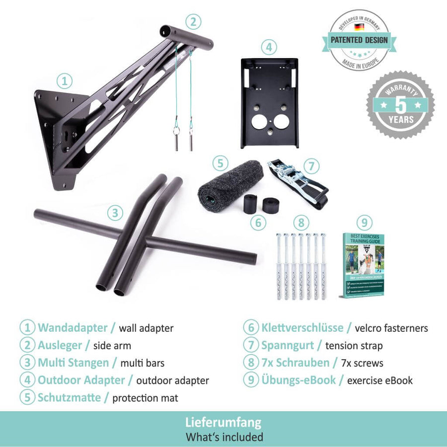 Mobile Pull-Up And Dip Bar - Indoor And Outdoor, Portable Gym For 35 ...