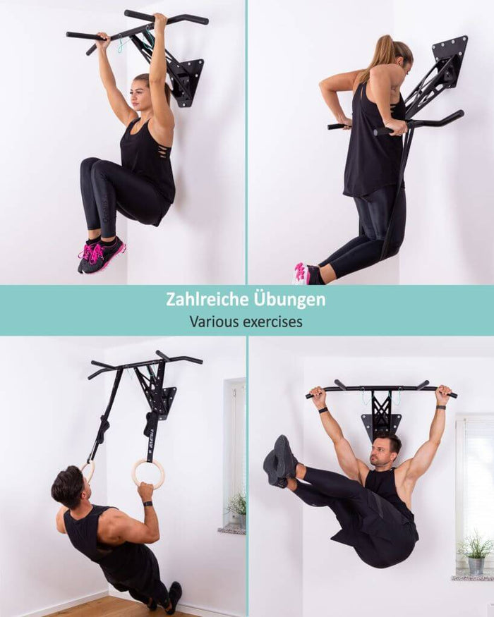 Mobile Pull-Up And Dip Bar - Indoor And Outdoor, Portable Gym For 35 ...